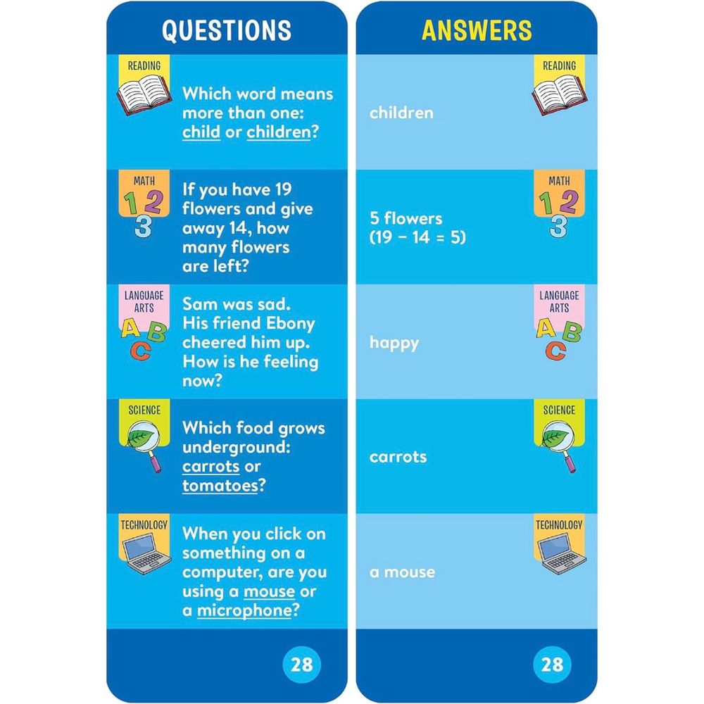 Brain Quest smart cards 1st grade - ToyTime| ToyTime