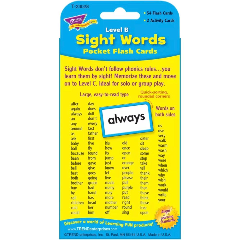 Sight Words – Level B - ToyTime| ToyTime