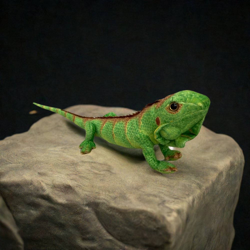 Bearded Dragon Lizards Plush Toy Soft Stuffed Wild Animal - ToyTime ...