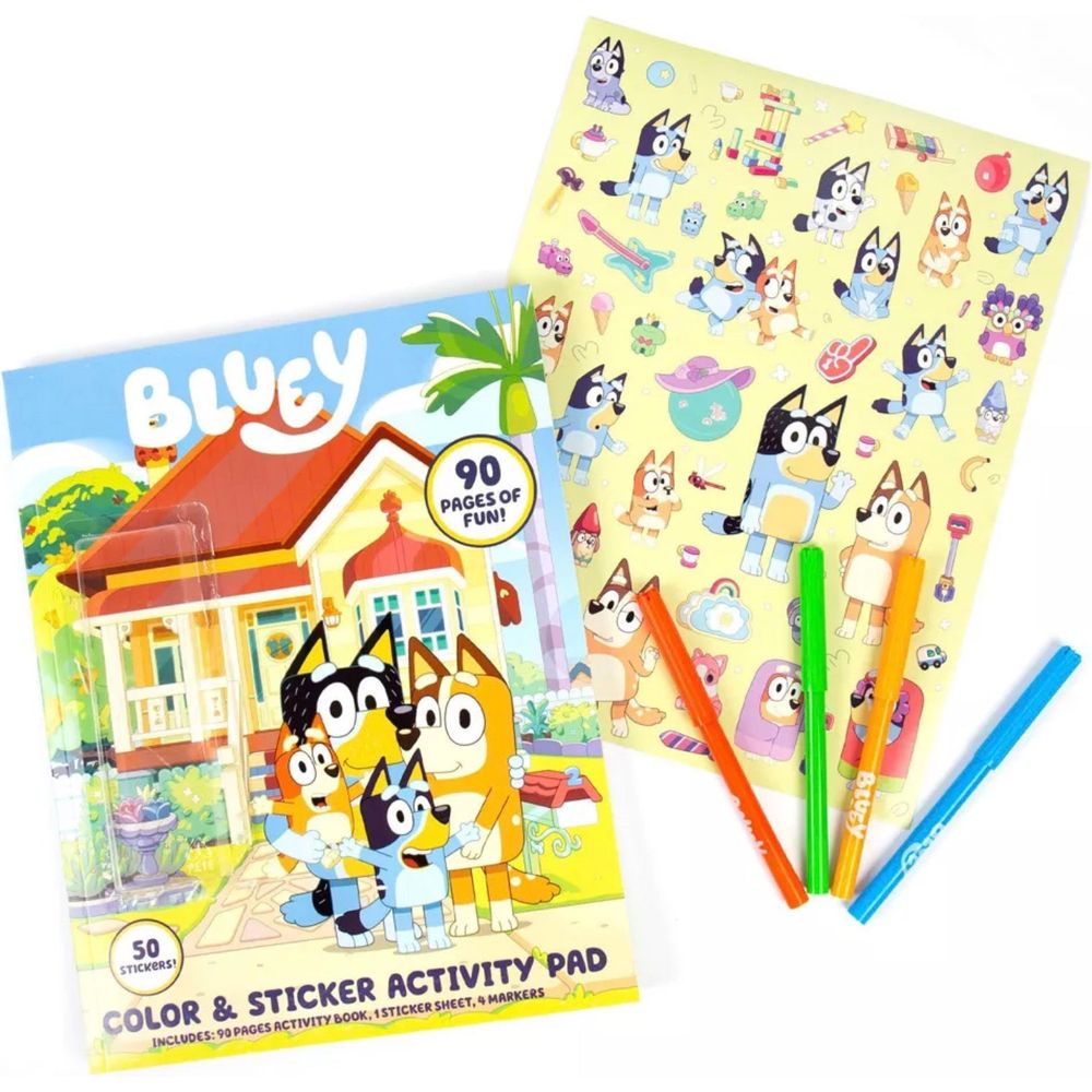 Bluey coloring and sticker pad - ToyTime| ToyTime