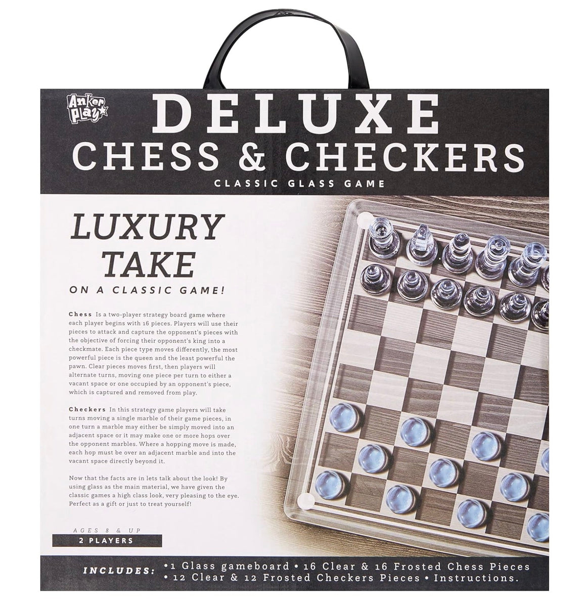 Deluxe Glass Chess & Checker - ToyTime| ToyTime