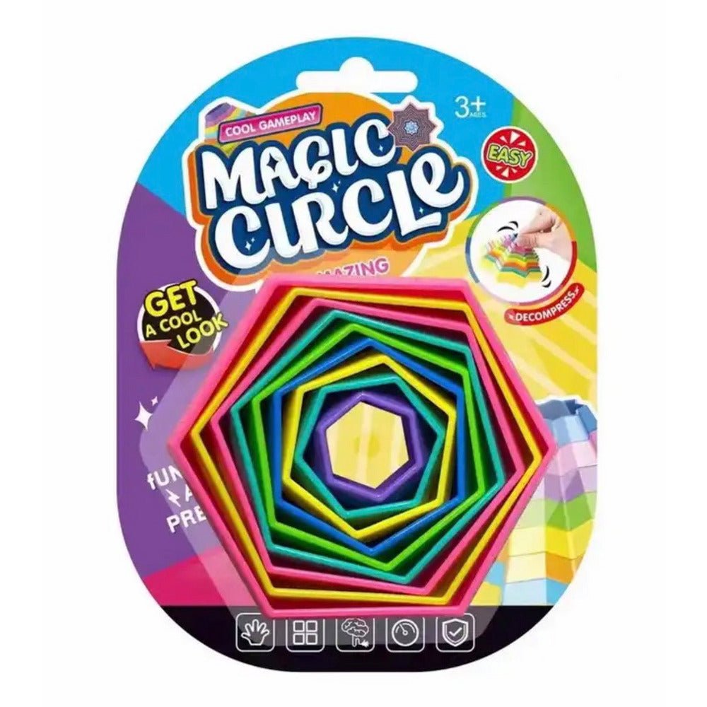 Educational sensory toy fidget game toy magic circle-puzzle 3D magic ...