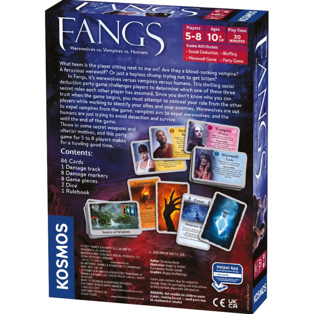 Fangs Werewolves vs Vampires vs Humans...@Thames & Kosmos - ToyTime ...