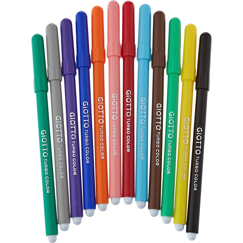 Giotto Water Base markers large 12 pcs - ToyTime| ToyTime