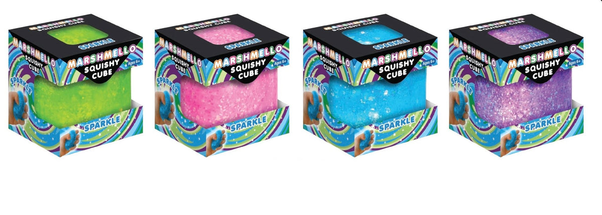 Marshmallow Squishy Sparkle Cube - Soft & Satisfying Toy| ToyTime