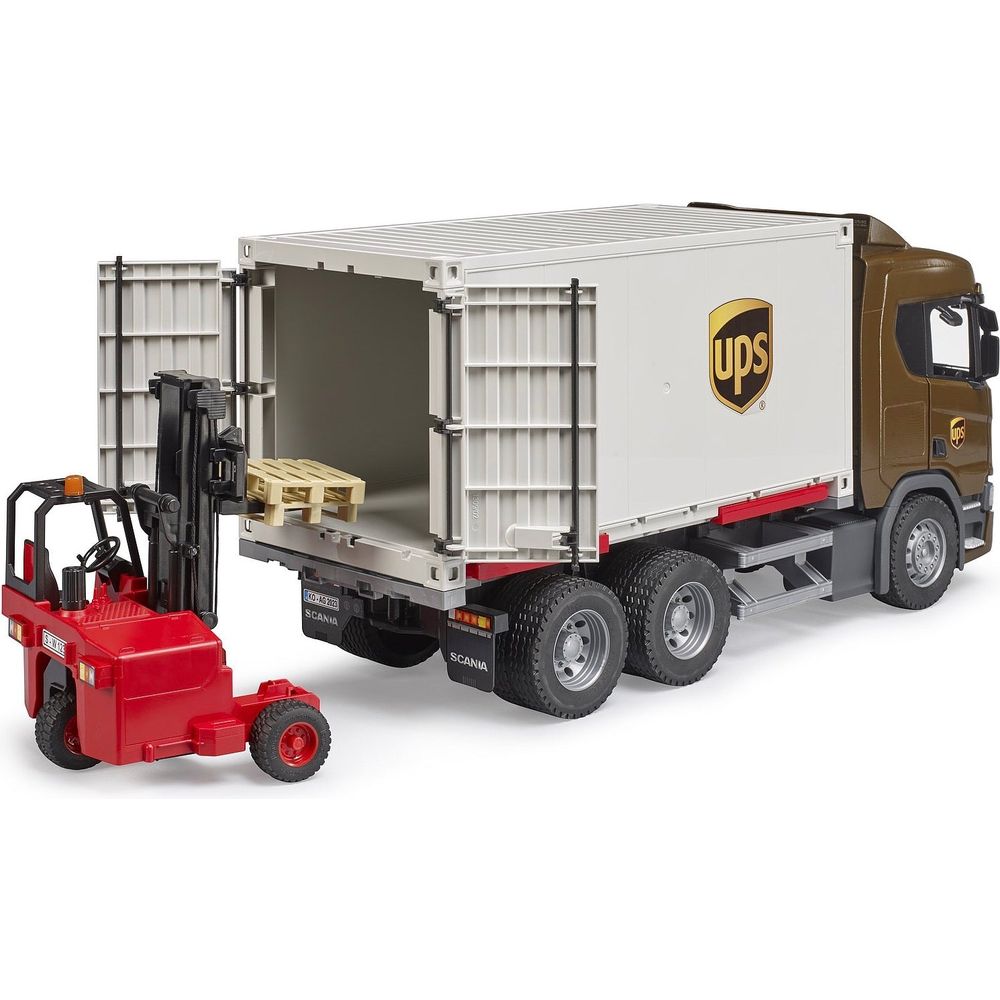 NEW Scania Super 560R UPS logistics truck with forklift - ToyTime| ToyTime
