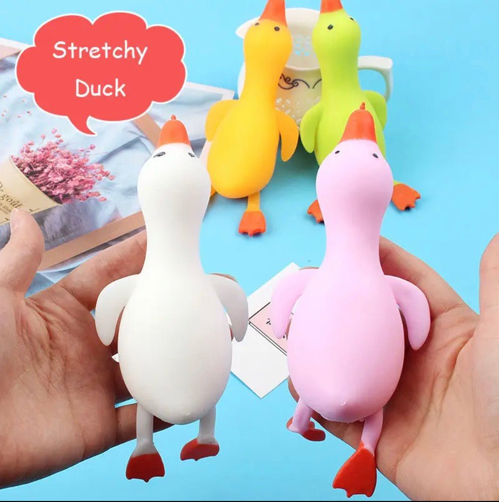 Stretchy and Squeezy Duck Multi Color - ToyTime| ToyTime