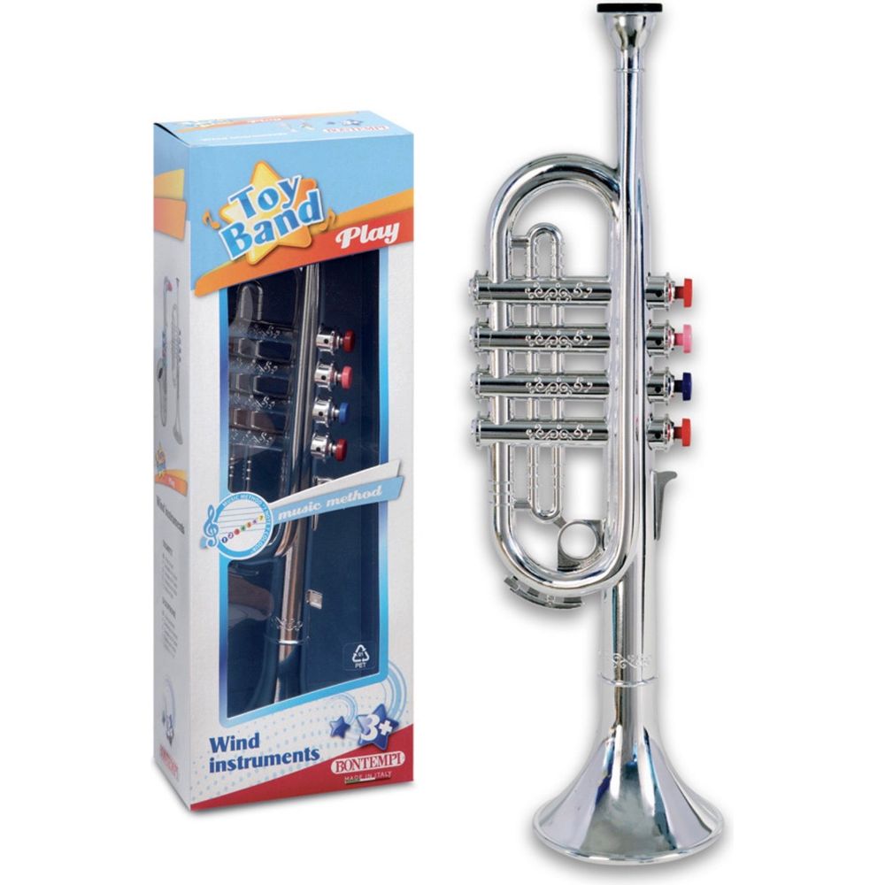 Trompeta Para Niños Bontempi Trumpet Jr - Kids Toy Trumpet With 4 Color ...
