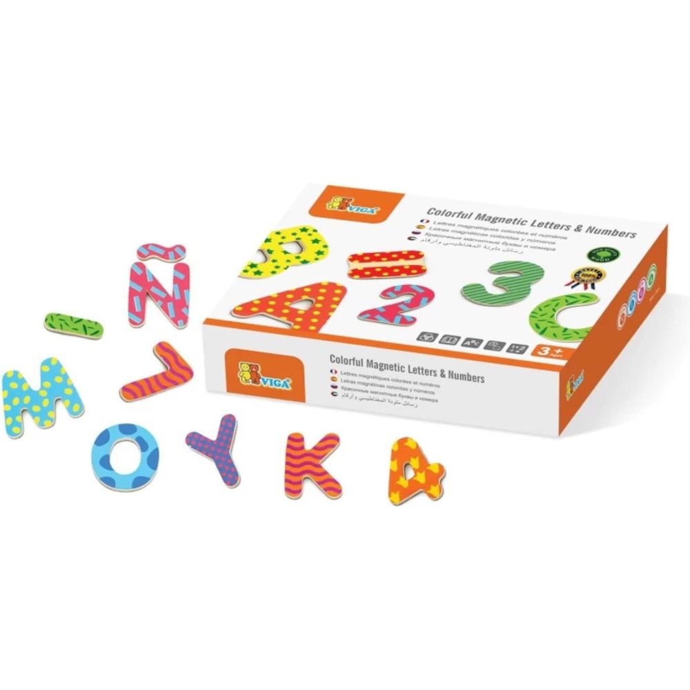 Viga Magnetic Letters and numbers - ToyTime| ToyTime